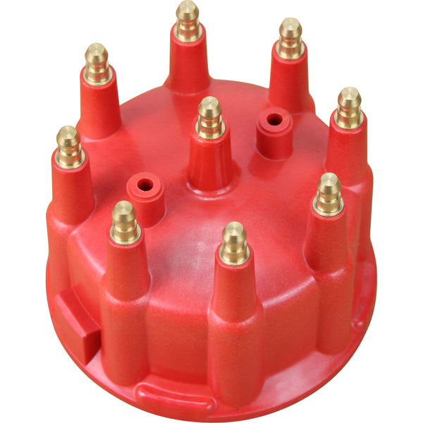 Red Male HEI Terminal Ignition Distributor Cap For V8 Pro Billet Distr ...